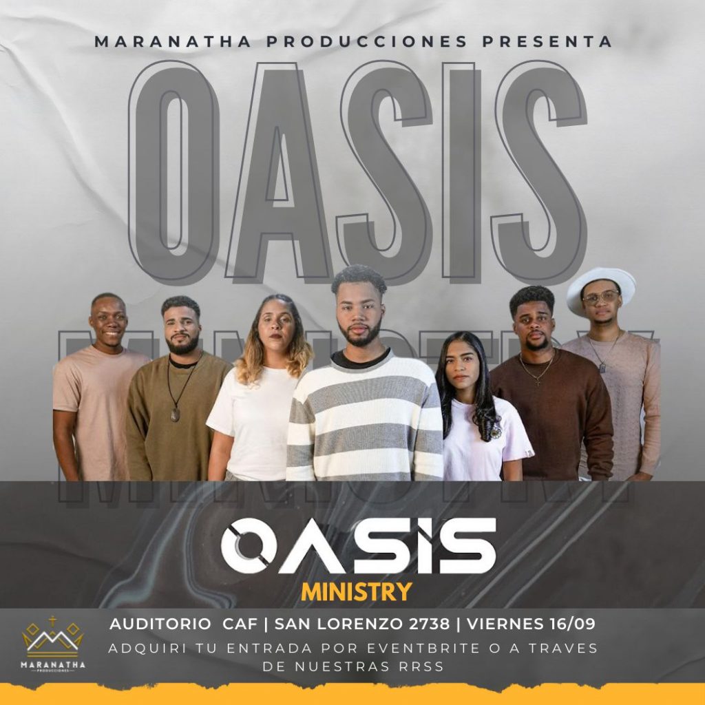 Oasis Ministry se presentará en el Auditorio CAF, Buenos Aires ...