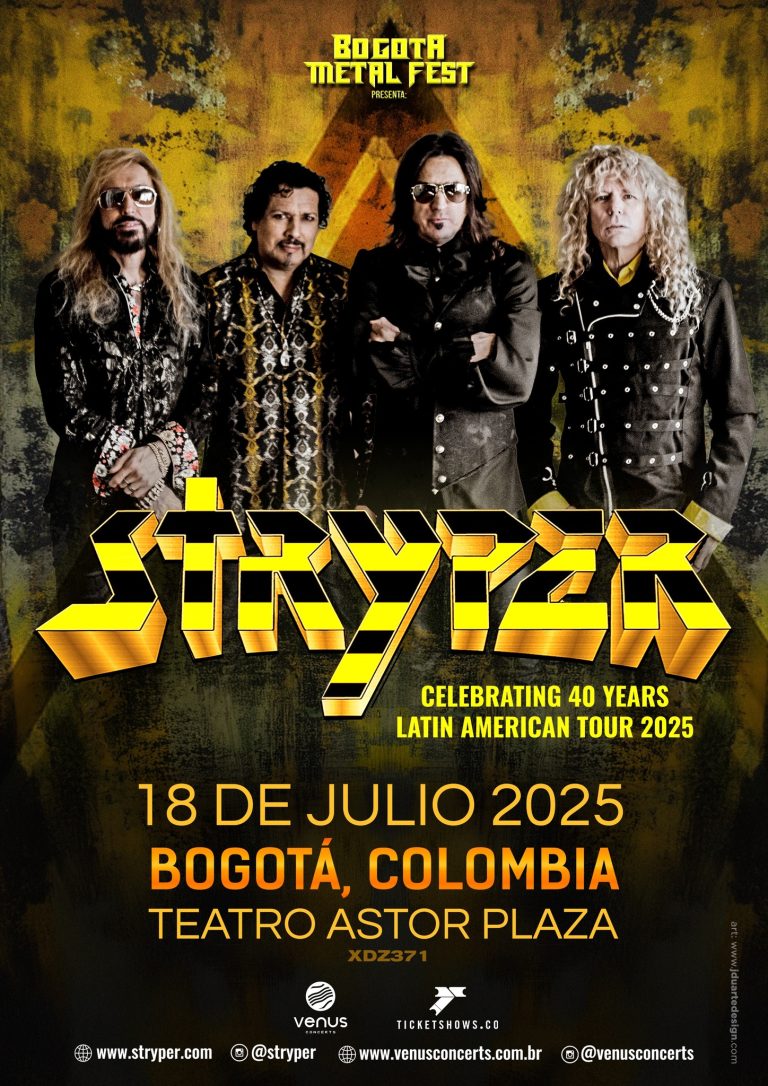 «Stryper vuelve a Bogotá: Un concierto épico para celebrar 40 años de ...