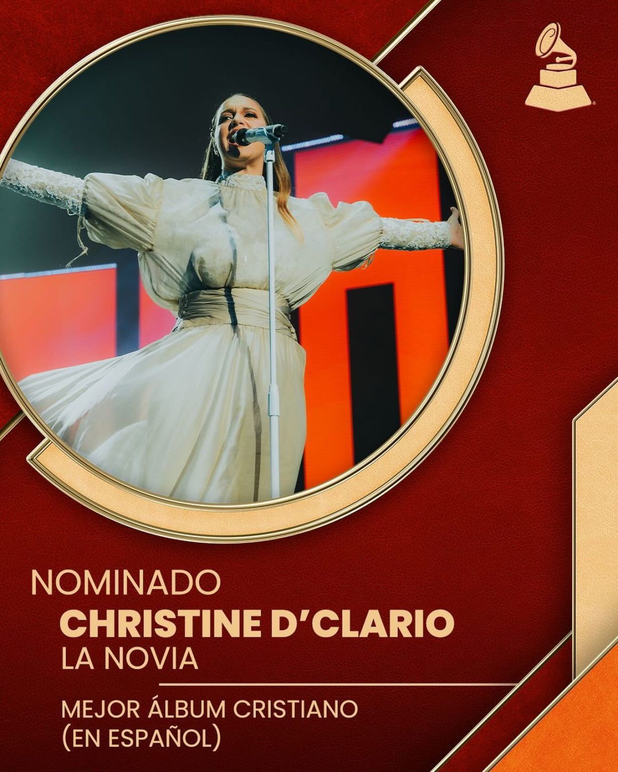 El Latin GRAMMY® reconoce a Christine D’Clario con una nominación en la ...